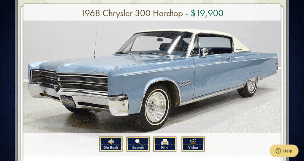 NOT MINE - 1968 Chrysler 300 Fastback - $19,900 Mileage 15,800 Dealer ...