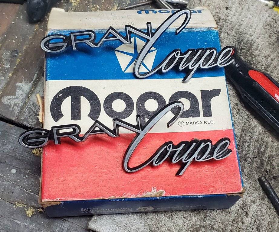 For Sale - 70 Gran coupe NOS emblems | For C Bodies Only Classic Mopar ...