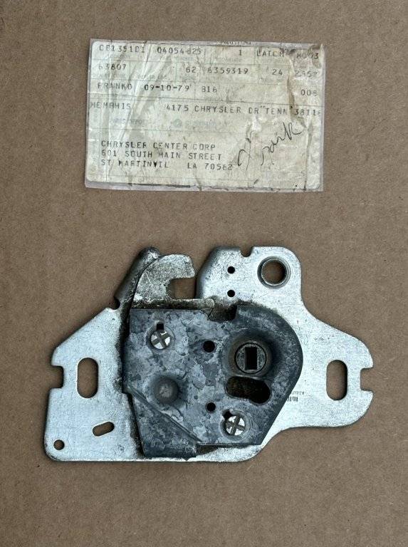 For Sale - NOS Trunk Latch w/ Remote Release | For C Bodies Only ...