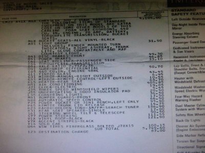 1969 chrysler 300 window-sticker | For C Bodies Only Classic Mopar Forum